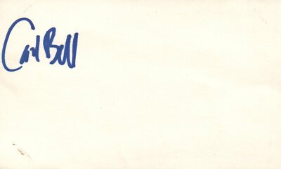 Carl Bell Bassist Fuel Rock Band Music Autographed Signed Index Card | eBay