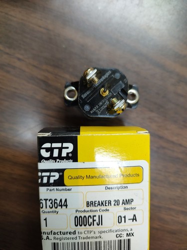 CTP 6T3644 BREAKER 20AMP | eBay