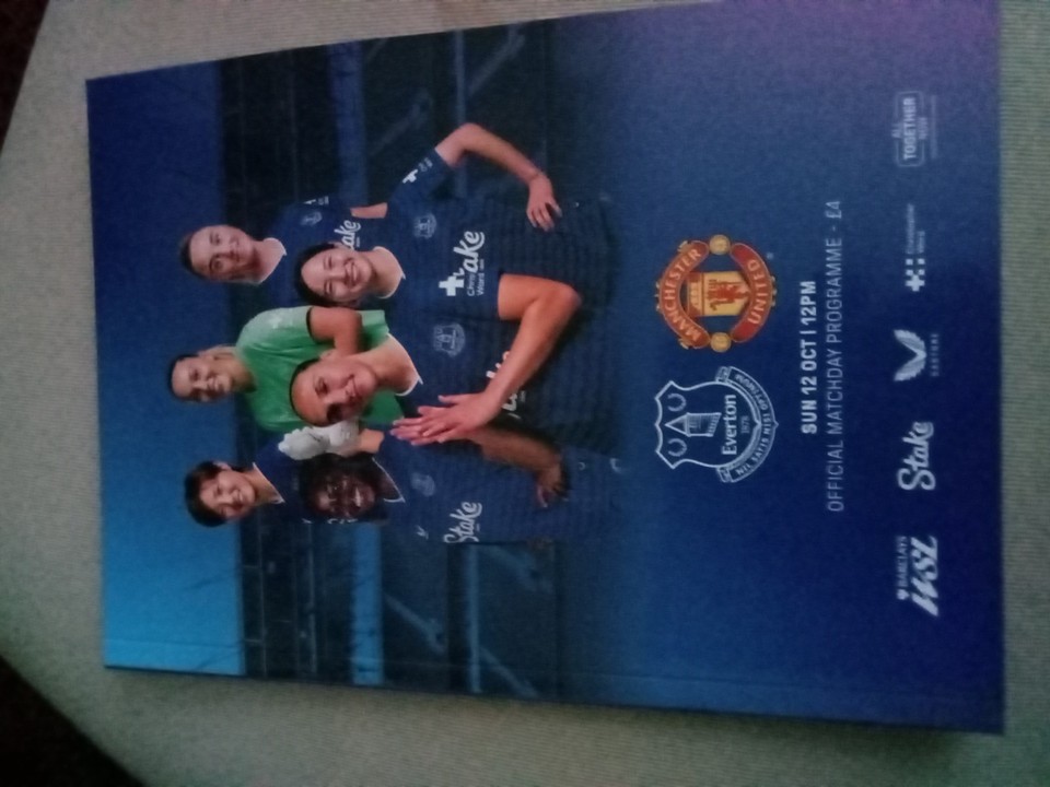 Everton Women V Manchester United Women 12.10.2025 Programme | eBay UK