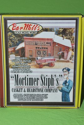 Bar Mills HO Scale Kit #0122 Mortimer Stiph's Casket & Headstone Co ...