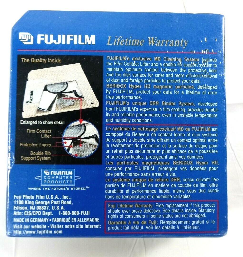 FUJIFILM 1.40 MB MF2HD Formatted Floppy Diskettes Disks 10ct MULTI ...