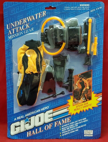 1992 Hasbro GI Joe 12 Inch Underwater Attack Mission Gear, New, Hall Of ...