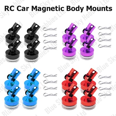 1/10 RC Car Magnetic Body Mount Clips – Invisible Shell Posts | Upgrade ...