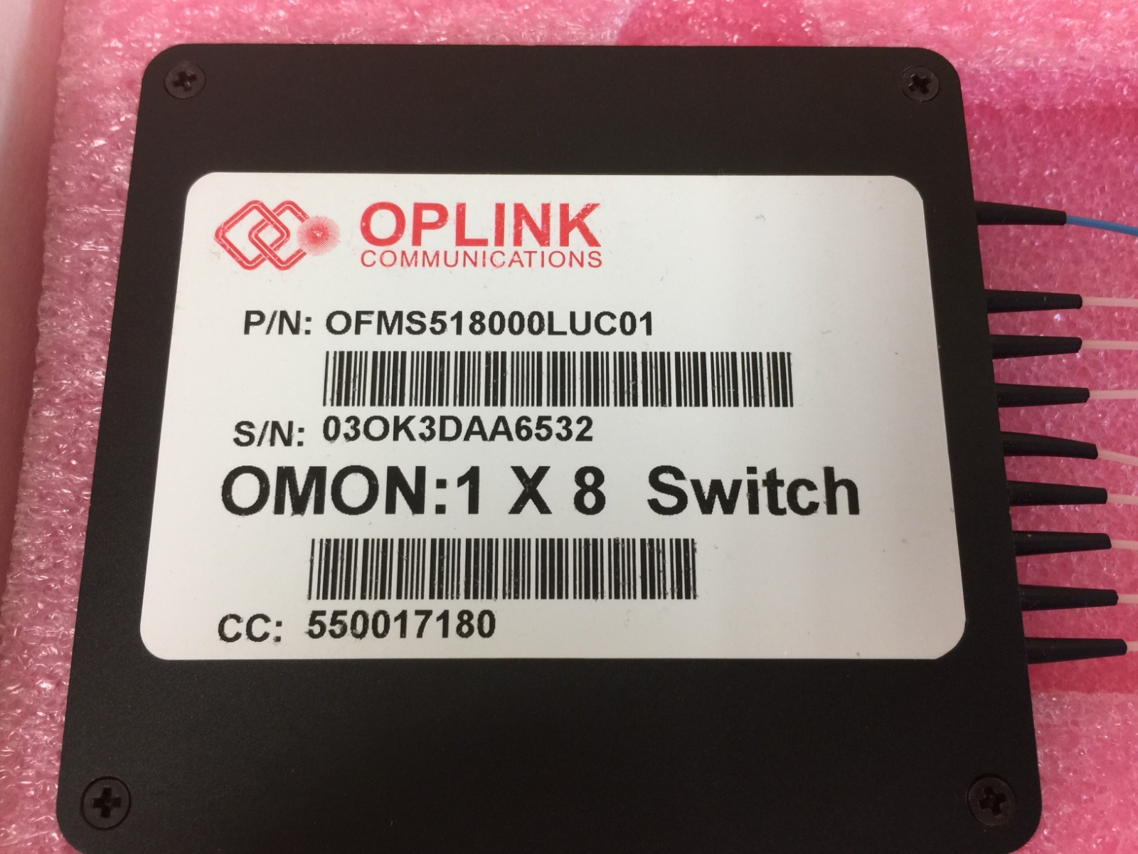Oplink Communications 8x1 Optical Switch Module OFMS518000LUC01 | eBay