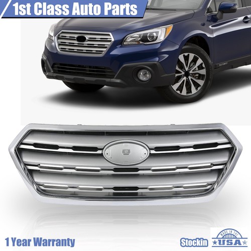 Front Bumper Grill Grille Chrome Plastic Fits For 2015-17 Subaru ...