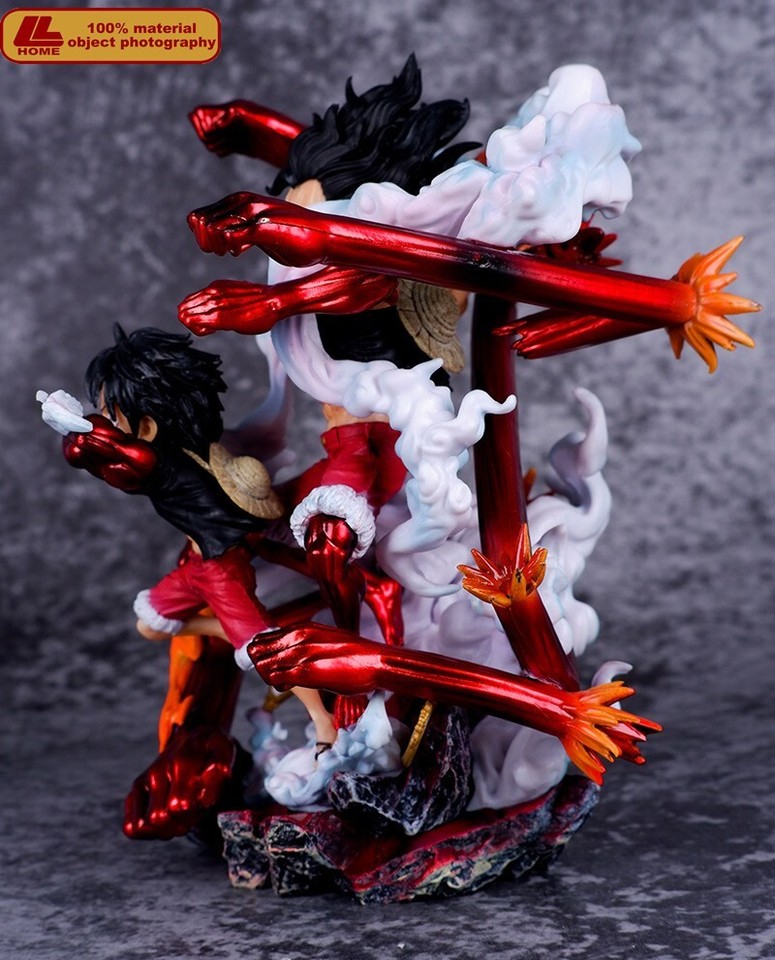 Anime One Piece Gear 4 Monkey D Luffy XS Yang Snake Man Figure Statue ...