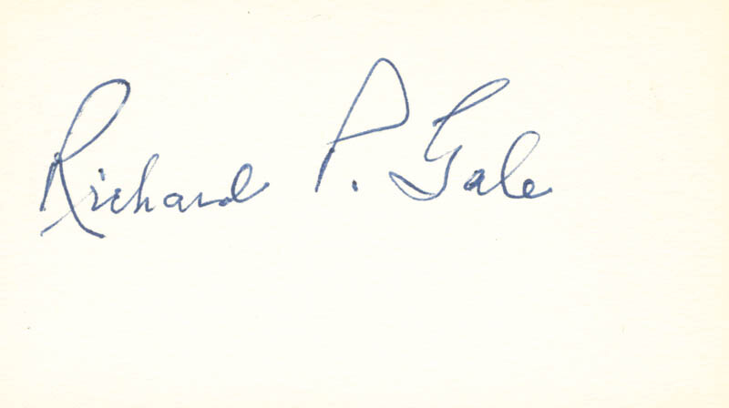 RICHARD P. GALE - SIGNATURE(S) | eBay