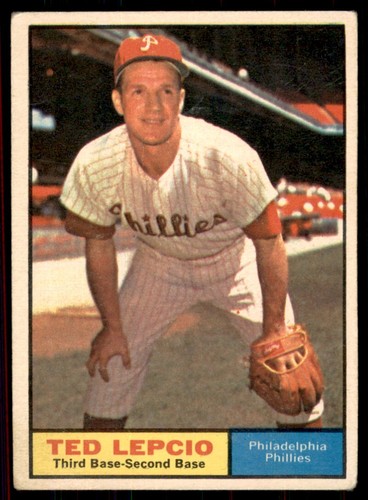 1961 TOPPS TED LEPCIO PHILADELPHIA PHILLIES #234 VG+ | eBay