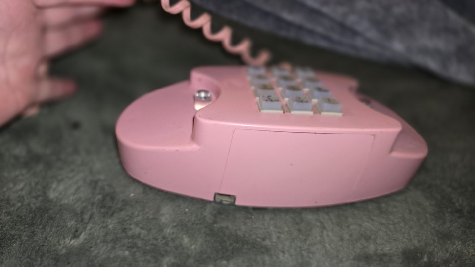 Vintage Rotery Phone Western Pink Princess Desk Telephone Home Call ...