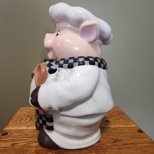 Vintage Mercuries Pig Porky Chef with Spatula & Spoon Cookie Jar | eBay