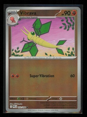 Vibrava 052/094 Pokemon Phantasmal Flames Common Near Mint REVERSE HOLO ...