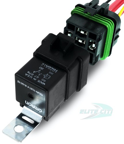 Delphi/Omron 50/30 Amps Relay & 10" Wire Harness Weatherproof Connector ...