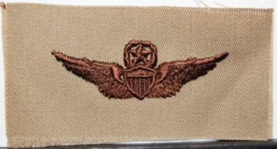US Army Master Aviator Wings Badge Insignia Khaki Desert Tan Fatigue ...