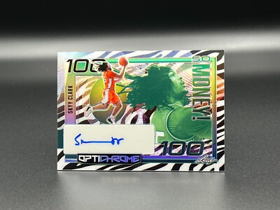 2022-23 Leaf Optichrome Skyy Clark SO MONEY! ZEBRA PRISMATIC 2/3 | eBay