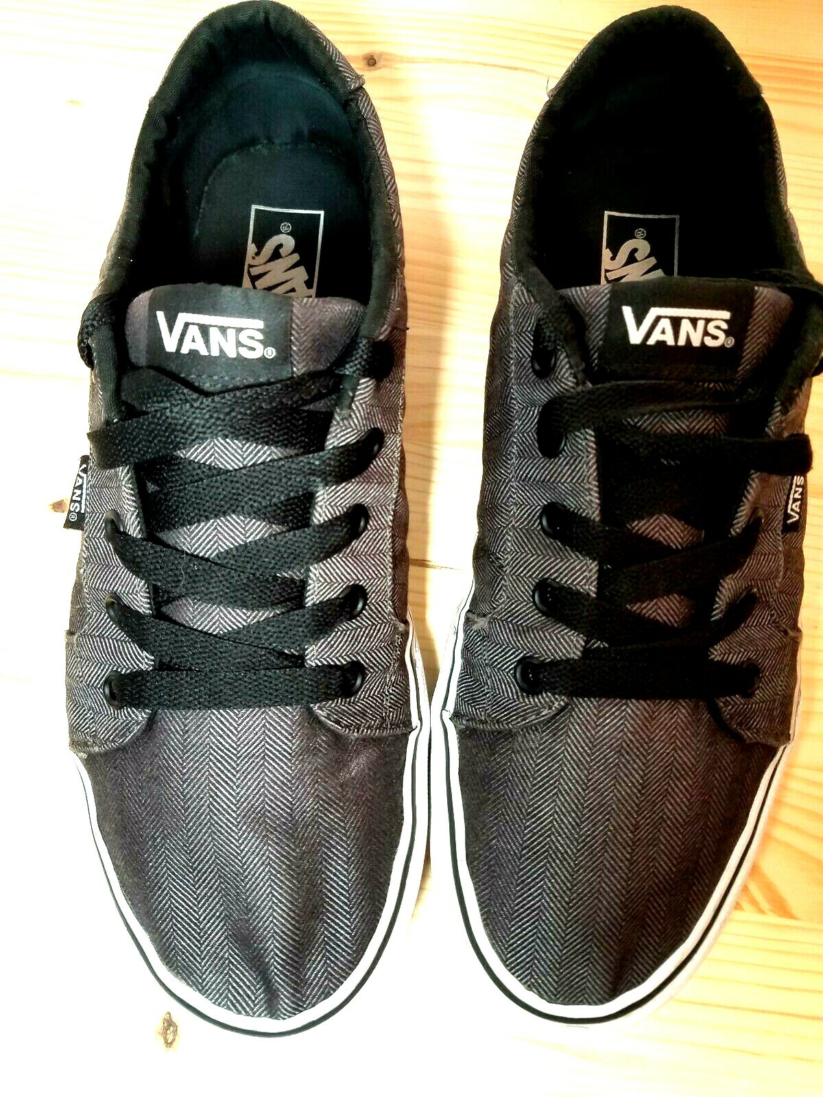 Vans TC6D Gray Canvas/Cork Low Top Skating Sneakers US Size 10 Mens | eBay