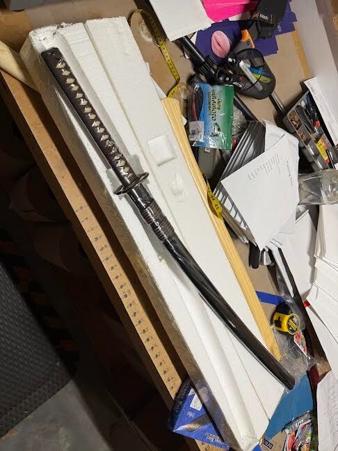 SKYJIRO TK-3 TJ-3 Ancient Warrior Sword Hand Forged Carbon Steel Real ...