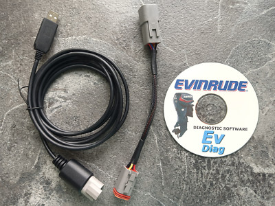 Evinrude diagnostic USB Cable for FICHT and ETEC + Bootstrap BRP P/N ...