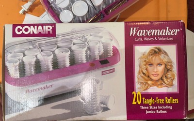Conair Wavemaker HS16 Hair Curlers 20 Hot Rollers With 18 Clips | eBay