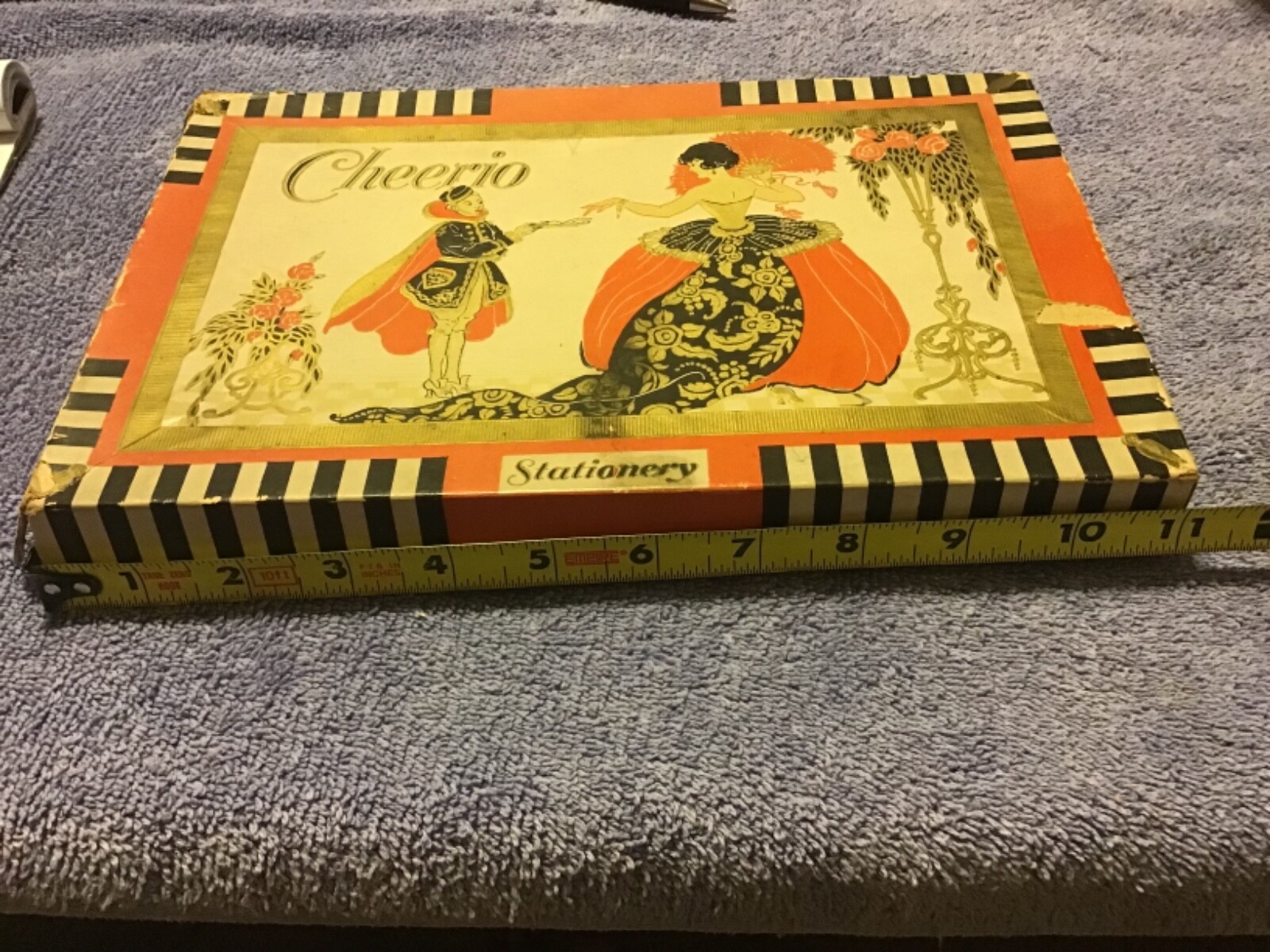 VTG CHEERIO Stationery Box : EMPTY: Great Graphics Spanish Flare | eBay
