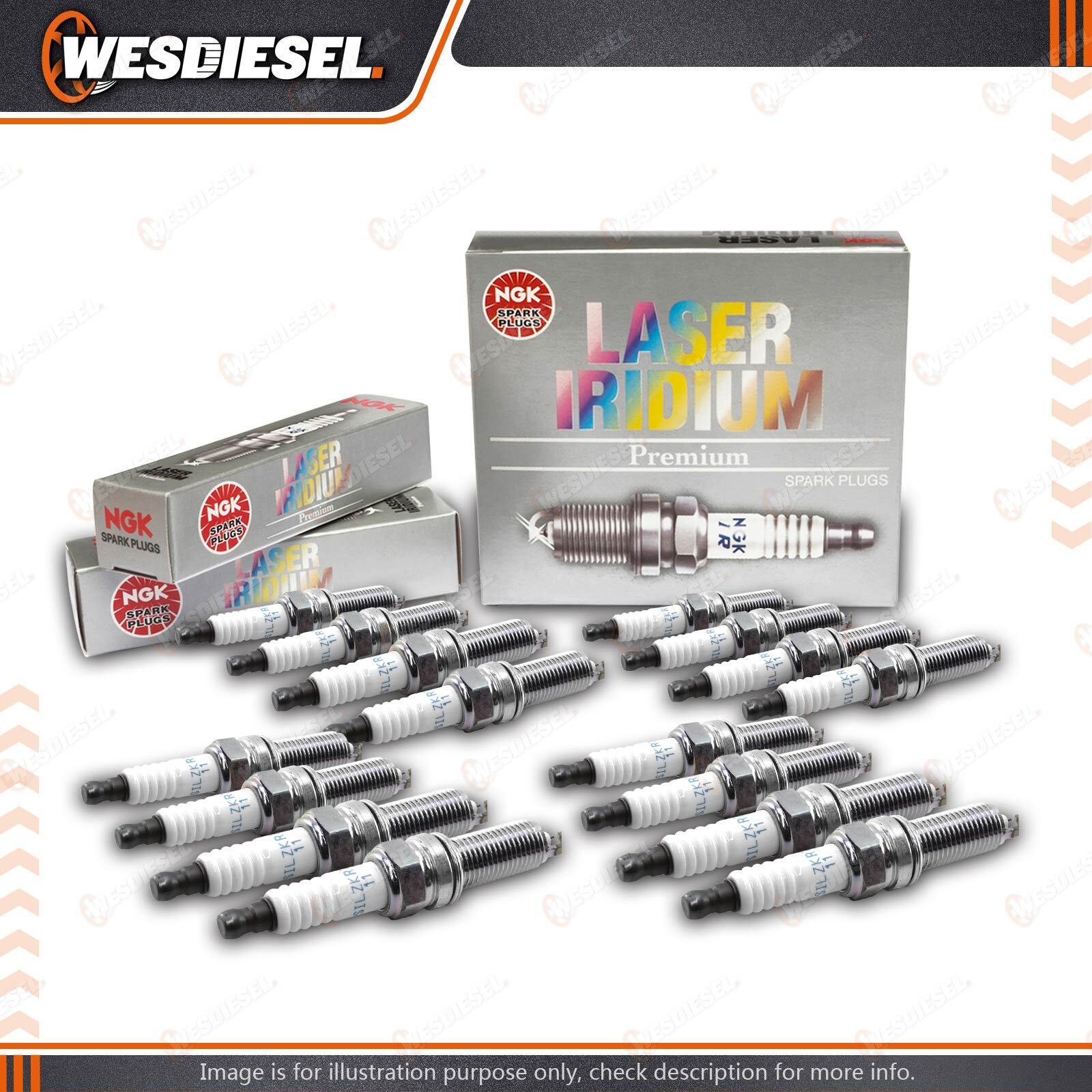 16 x NGK Laser Iridium Spark Plugs fits Mercedes Benz E500 211 R500 251 ...