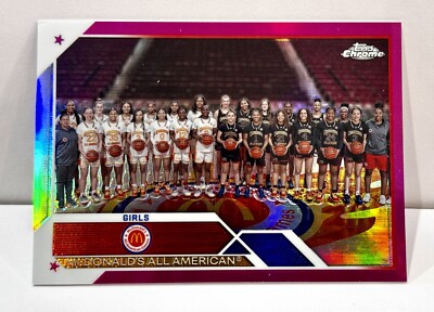 2023 Topps Chrome McDonald’s All American Girls Team Pink Refractor 143 ...