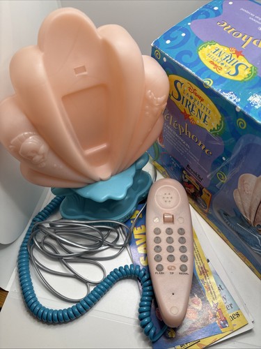 New 1997 BrookTel Disney The Little Mermaid Shell Landline Telephone | eBay
