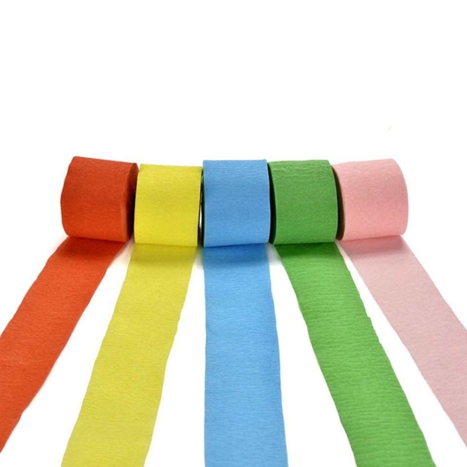 6 Pack Crepe Paper Streamer Paper Rolls Party Decoration 25 for ...
