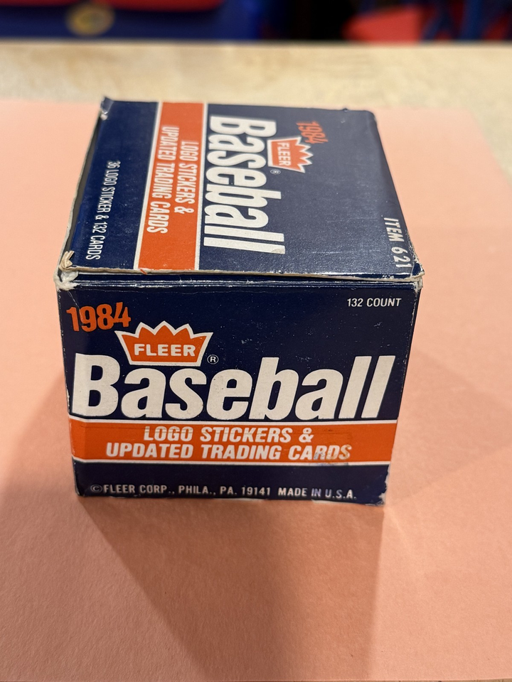 1984 Fleer Update Complete Set In Box With Stickers Clemens Puckett ...
