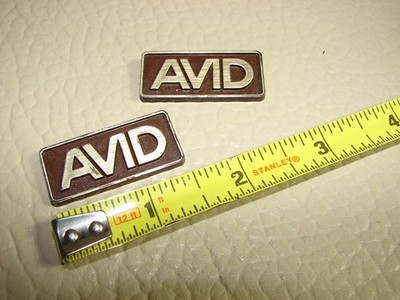 AVID Speaker Badge Logo Emblem Original Pair -#4 | eBay