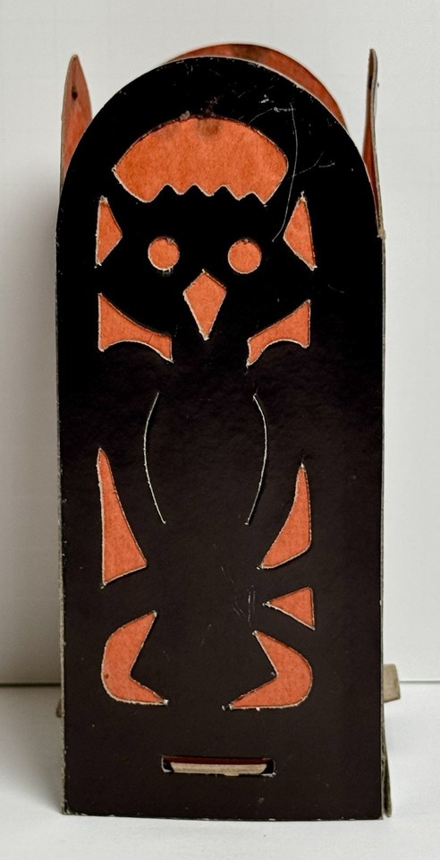 Antique Vintage Halloween Beistle 4-Sided Lantern-Black Cat, Witch, JOL ...