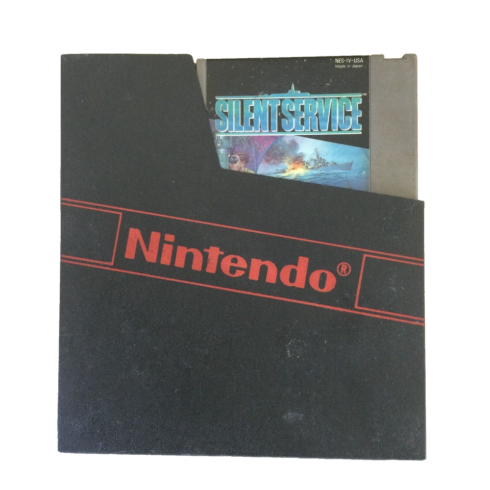 Nintendo Game NES Silent Service with Sleeve, Tested & Working | eBay