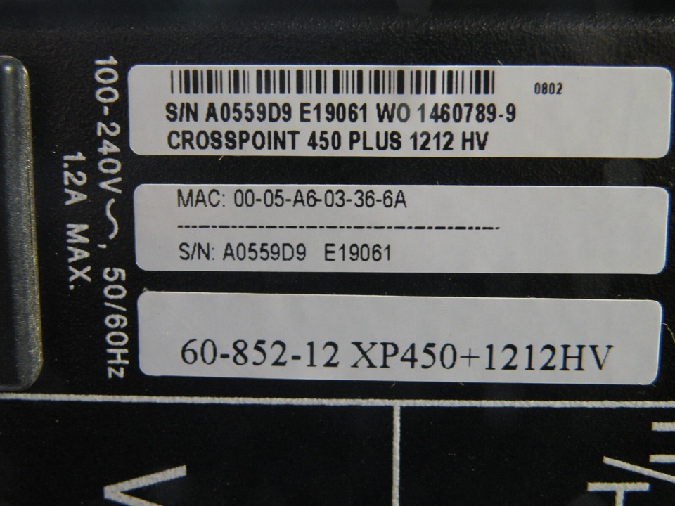 Extron CrossPoint 450 Plus, 1212 HV, 12x12 Ultra-Wideband Matrix ...