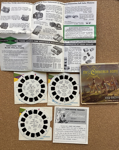 1948 View-Master The Christmas Story B383 3 Reel Set 21 Pictures w Booklet | eBay