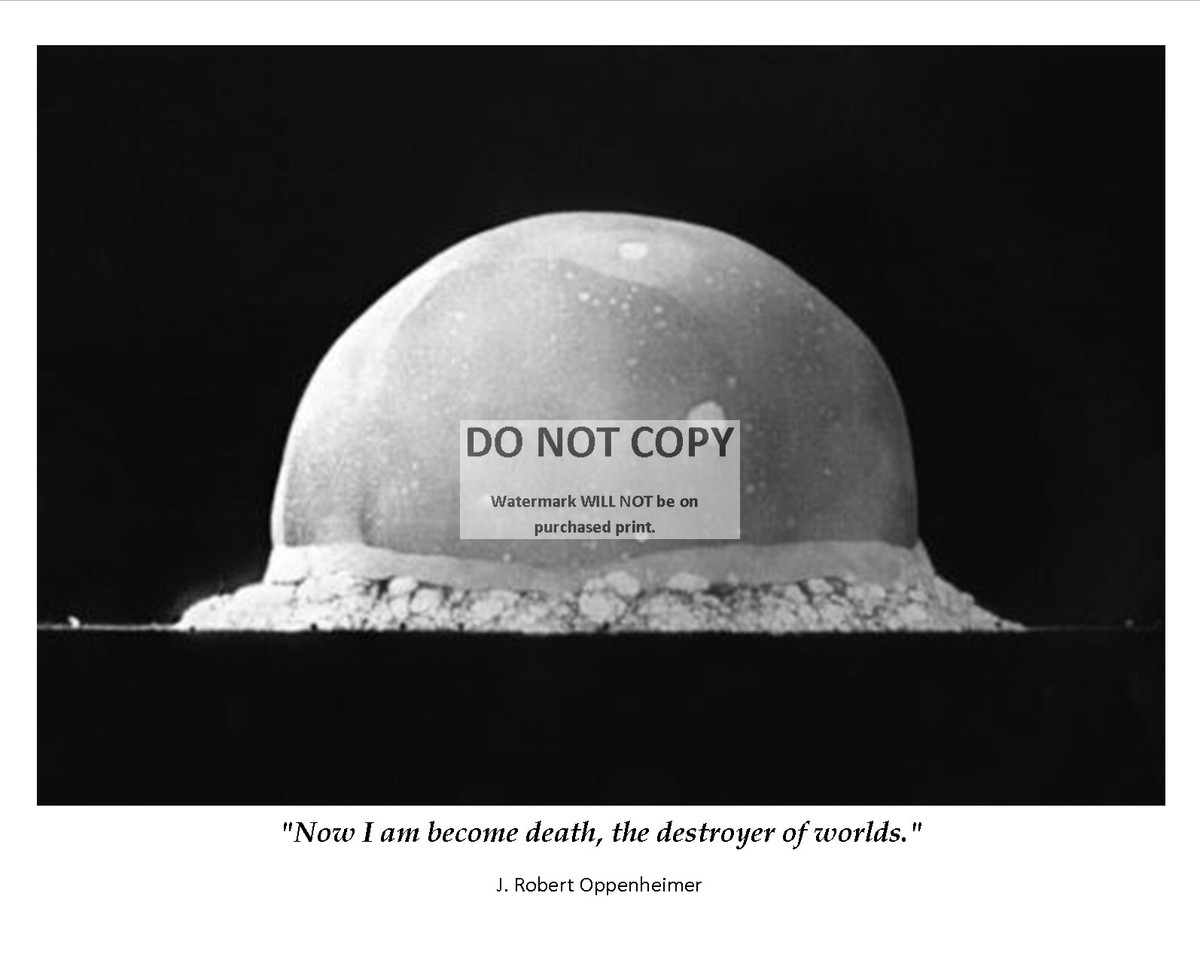 J Robert Oppenheimer Quote I Am Become Death The