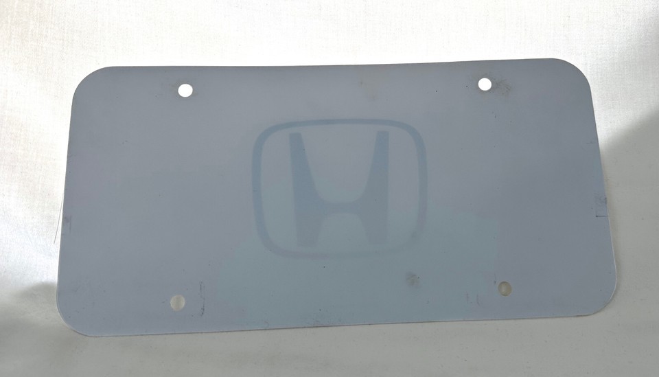 CAR DEALERSHIP LICENSE PLATE: Honda Blue & White - (plastic) | eBay