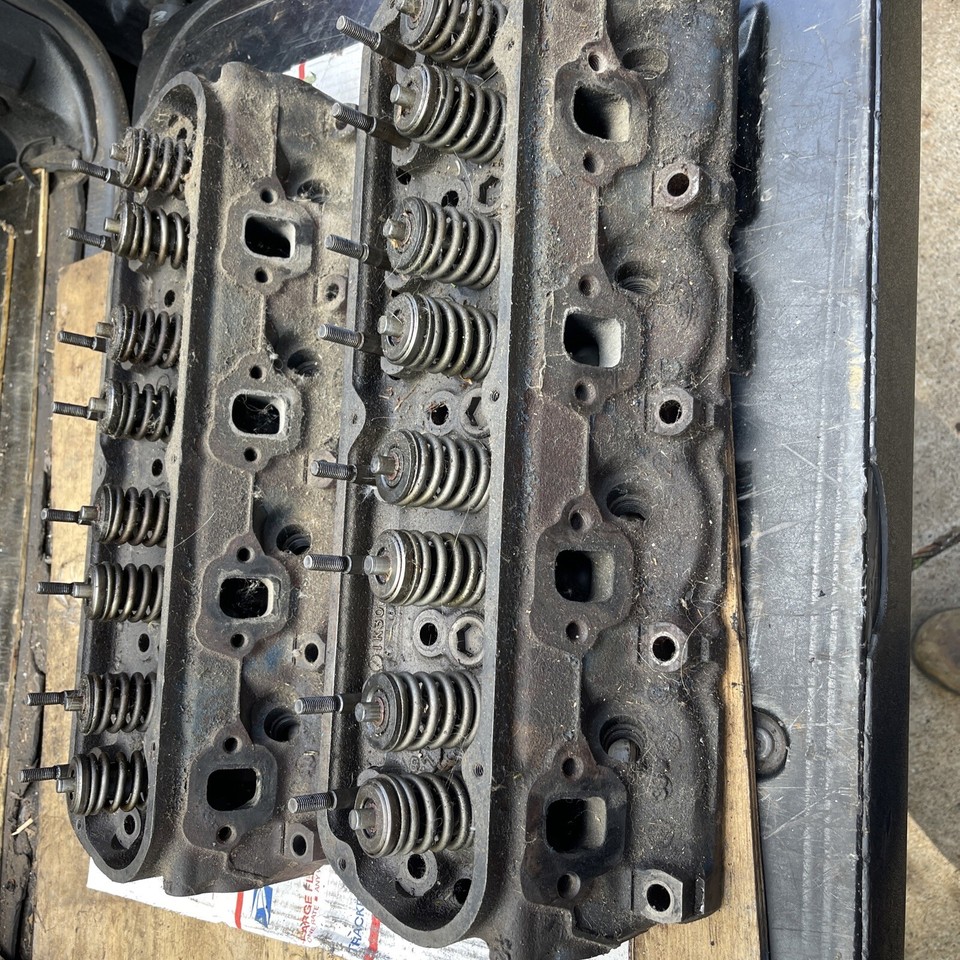 OEM Original 1969 302 Ford Cylinder Heads C9TE Mustang Fairlane Comet ...