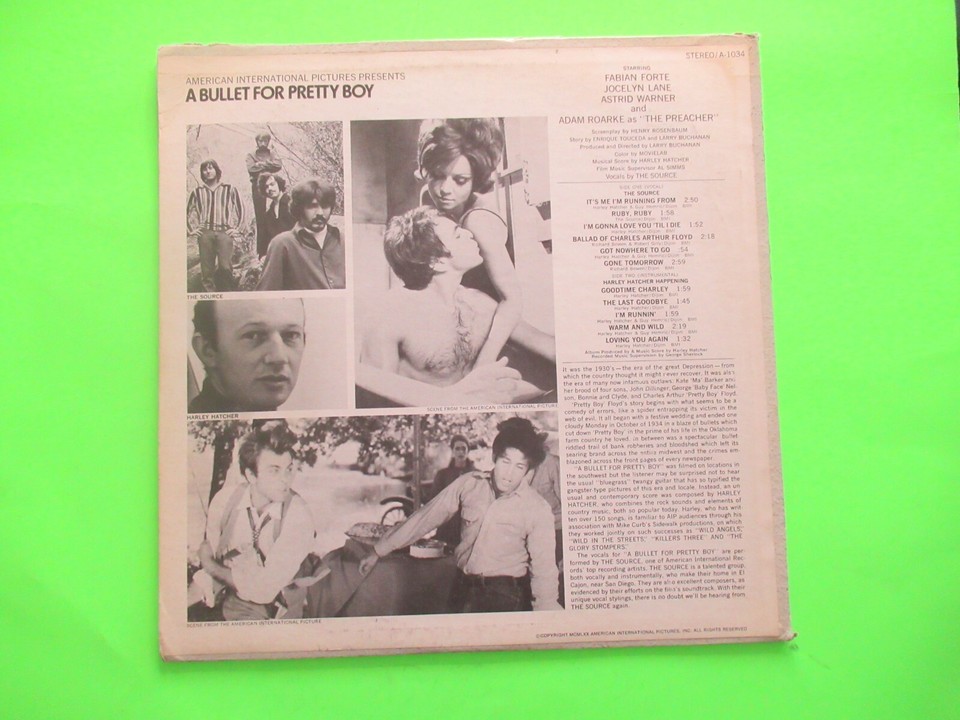 A BULLET FOR PRETTY BOY THE SOURCE HARLEY HATCHER OST SOUNDTRACK LP ...