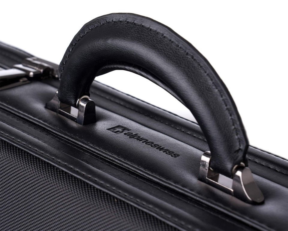 Expandable Attache Case Dual Combination Lock Hard Side Briefcase ...