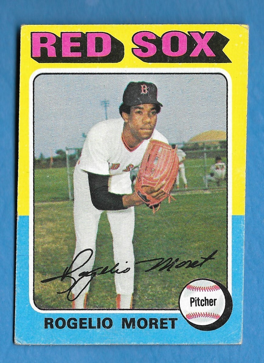 1975 Topps Rogelio Moret #8 Boston Red Sox VGEX | eBay