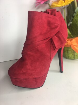 Red Circle New Short Boots Sz 9 M Red Color | eBay