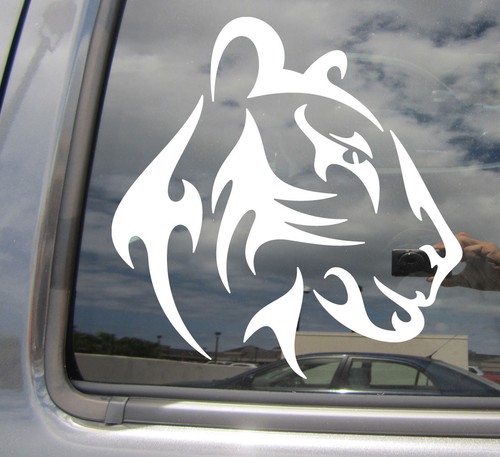 Tribal Female Lion Head - Lioness African Car Window Vinyl Decal ...
