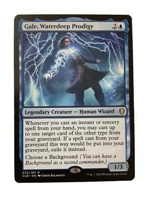 MTG CLB: Gale, Waterdeep Prodigy (Legendary Creature) Regular Rare 072/ ...