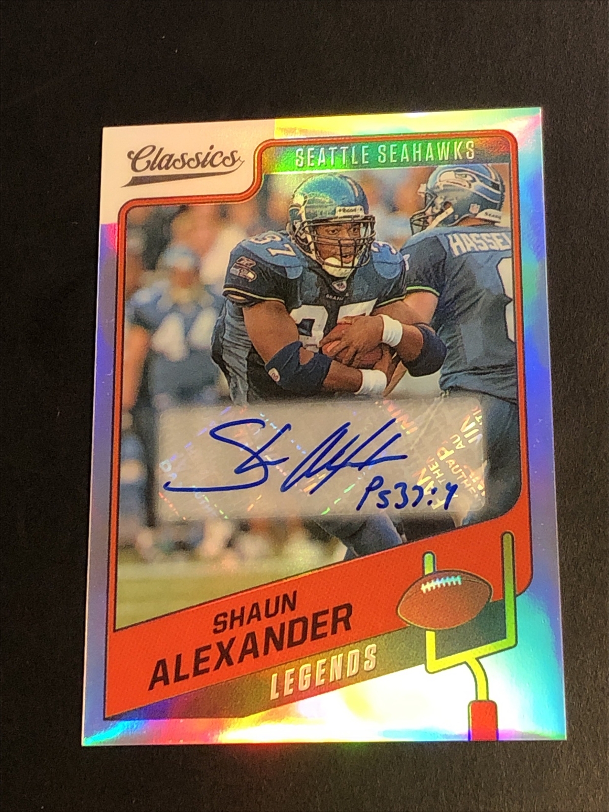 Shaun Alexander Silver Prizm Autograph - 2021 Classics Football #149 | eBay
