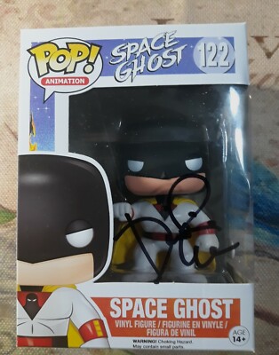 Rare HTF Space Ghost FUNKO POP #122 Auto Dave Willis Aqua Team Hunger ...