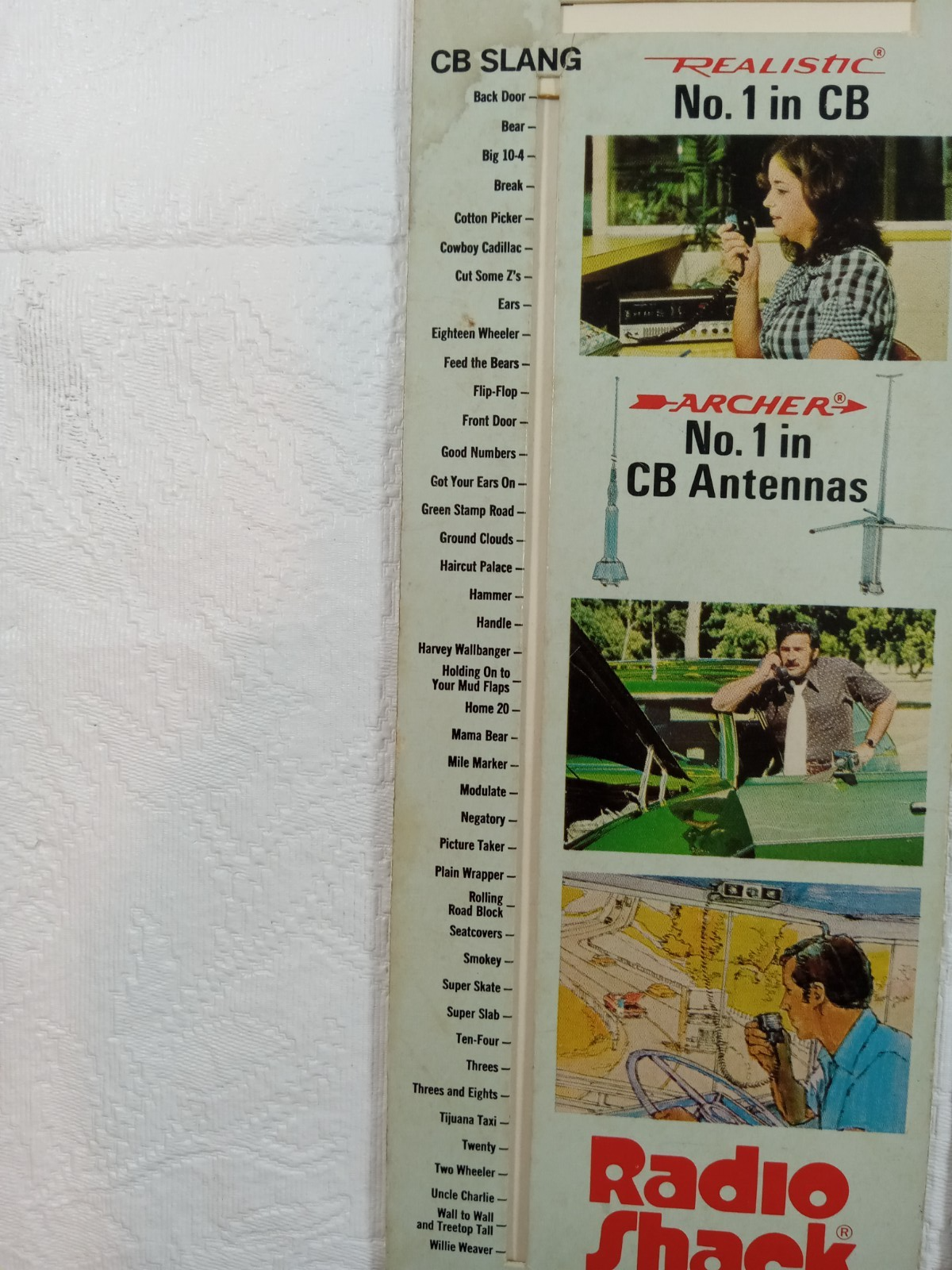 1970's RADIO SHACK - REALISTIC Guide to 10-Codes and CB Slang-Die Cut ...