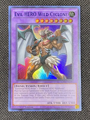 YuGiOh! - Evil HERO Wild Cyclone LDS3-EN030 Ultra Rare (BLUE) 1st ...