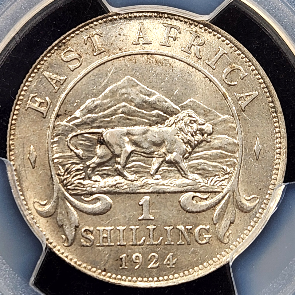 Silver 1924 East Africa Shilling | PCGS AU58 | eBay