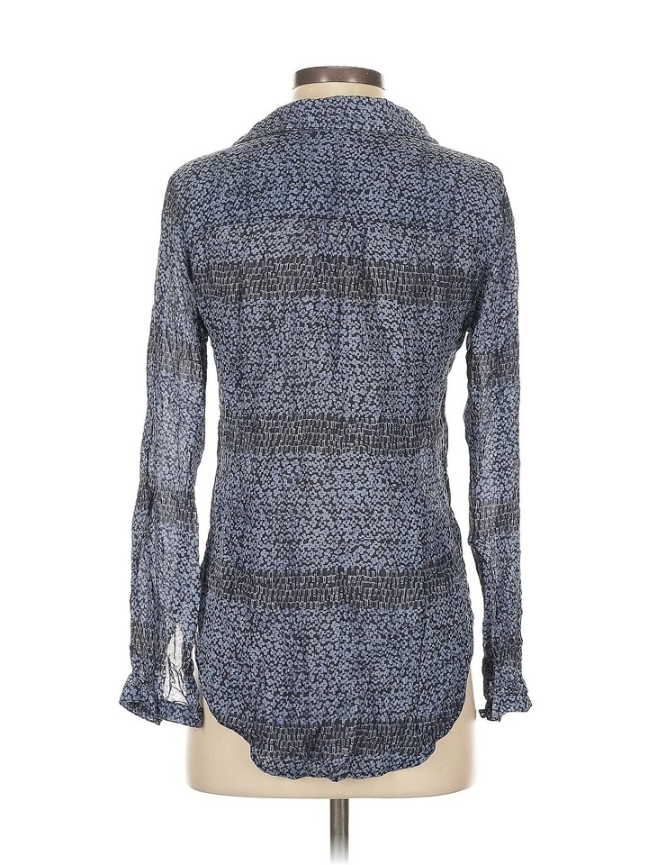 Cloth & Stone Women Blue Long Sleeve Blouse XS | eBay