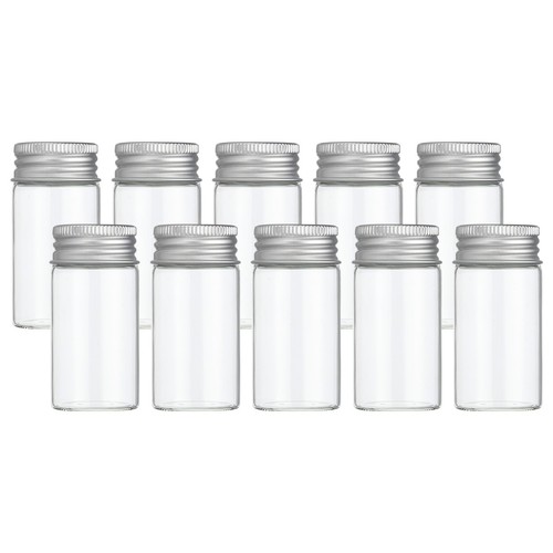 25ml Test Tubes, 12pcs 2.36x1.18in Glass Test Tube Containers with ...