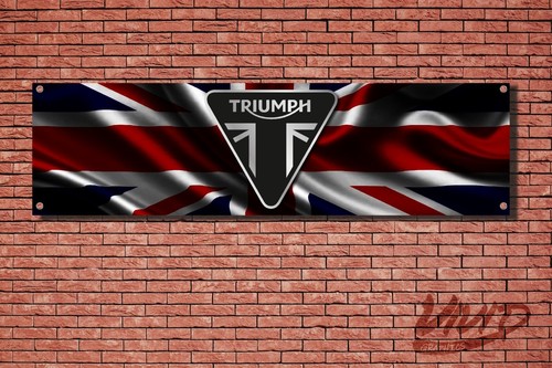 Triumph Motorcycles PVC Garage / Workshop / Wall Banner / Poster ...